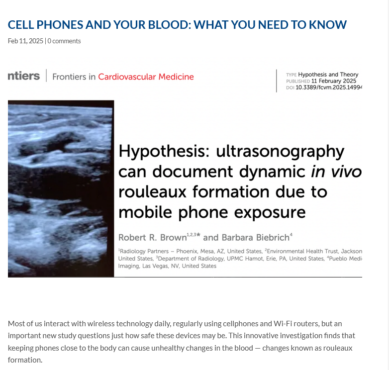 Cell Phones and Your Blood: What You Need to Know | Electromagnetic ...